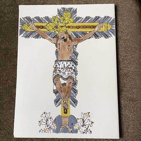 Unbranded | Other | Jesus Christ Crucifix Floorwall Tile Made In ...